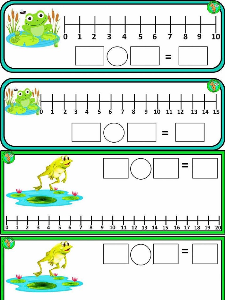 Sumando y Restando Con La Ranita | PDF