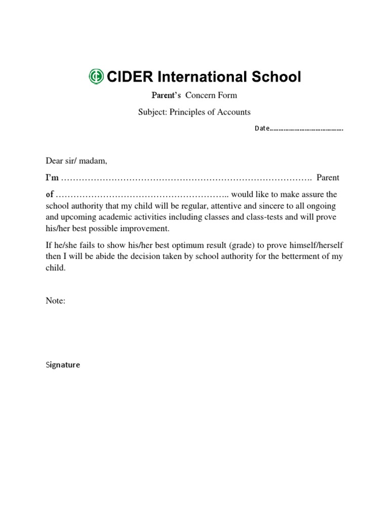 Discipline and Apology Letter From Paernts To School | PDF | Teachers ...