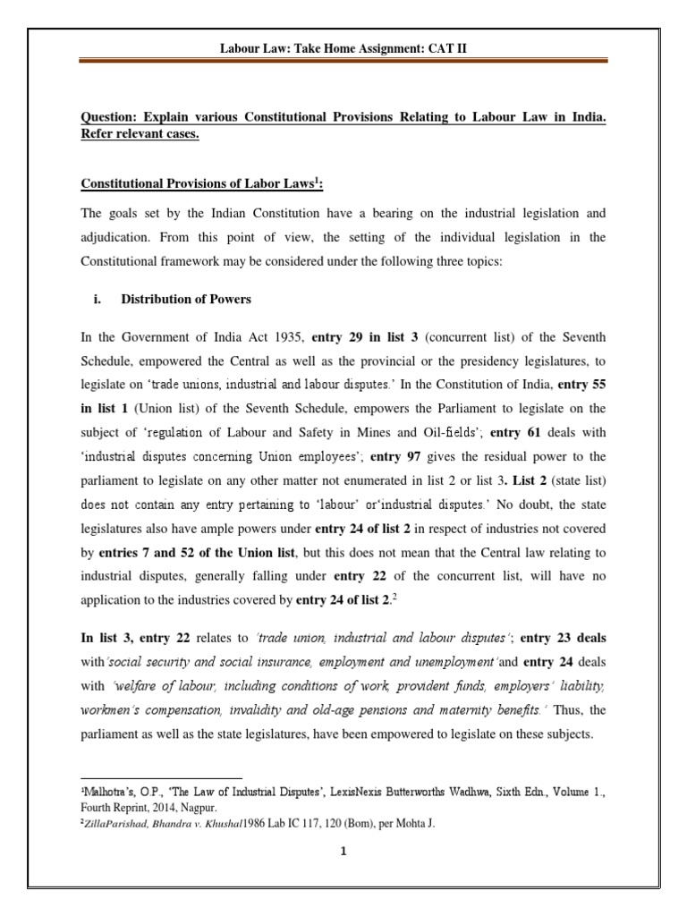 Labour Law | PDF | Employment | Labour Law