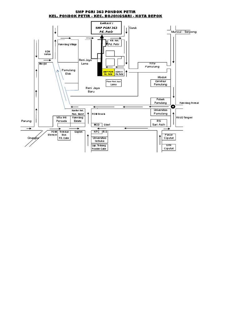 Denah SMP PGRI | PDF