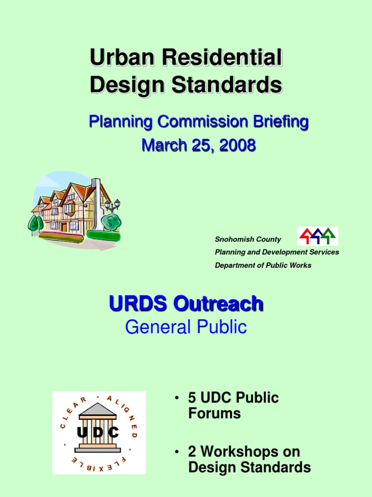 Urban Residential Design Standards Update | PDF | Easement | Land Lot