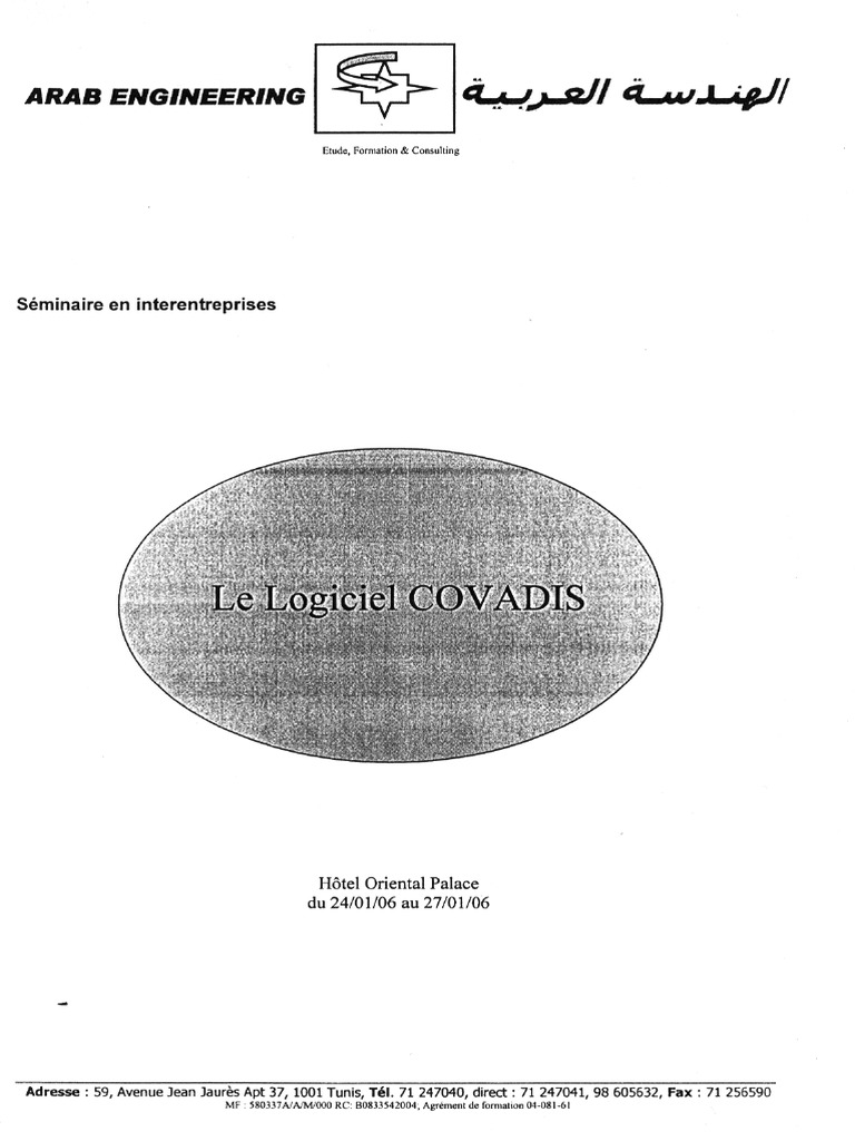 COVADIS - Manuel de Formation (FR) PDF | PDF
