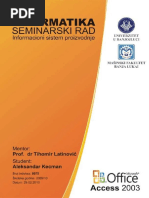 Uputstvo Za Unos Obrazaca AUG-1031 ASD-1032 Kroz Specifikacije | PDF