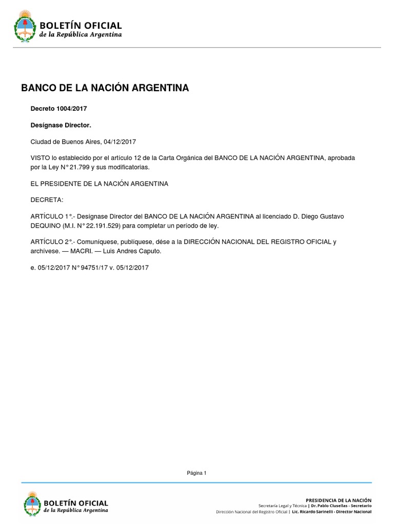 Banco Nación Pdf Argentina América Del Sur