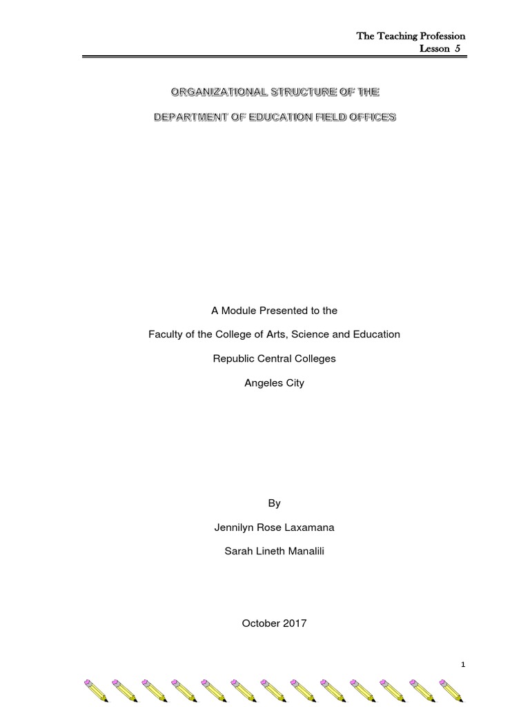 Organizational Structure Module Pdf Organizational Structure