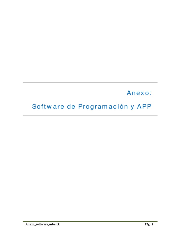Anexo Software | PDF | Arduino | Ios