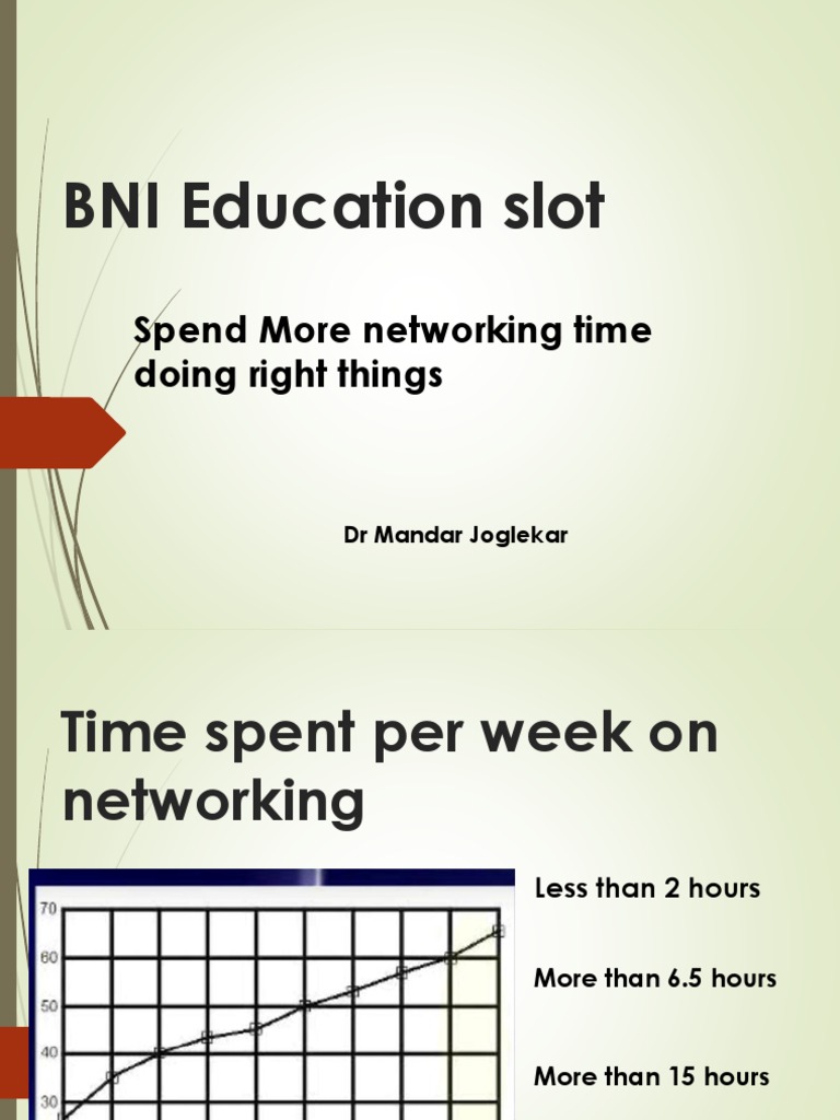 BNI Education Slot | PDF