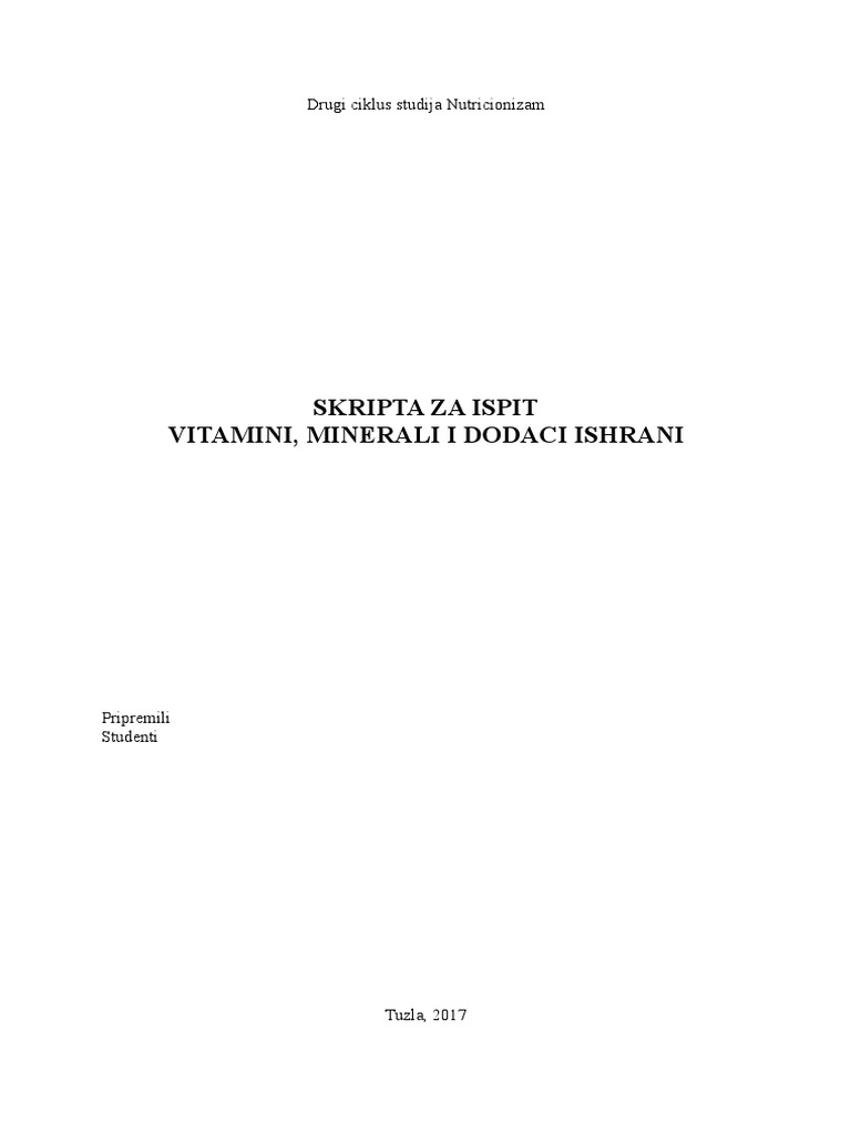 Skripta Za Ispit 2 | PDF