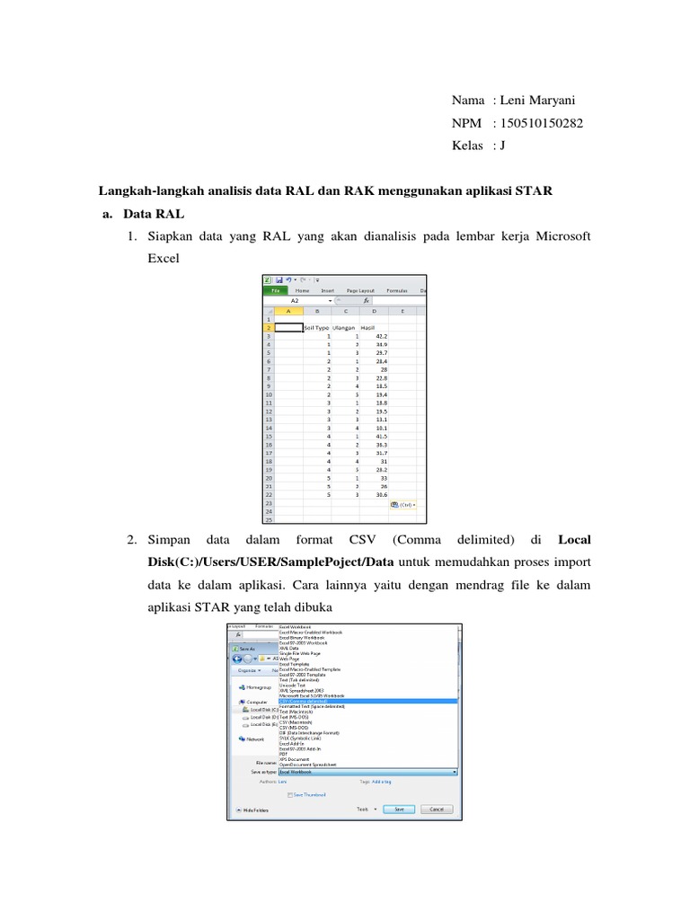 Analisis RAL dan RAK dengan Aplikasi STAR | PDF