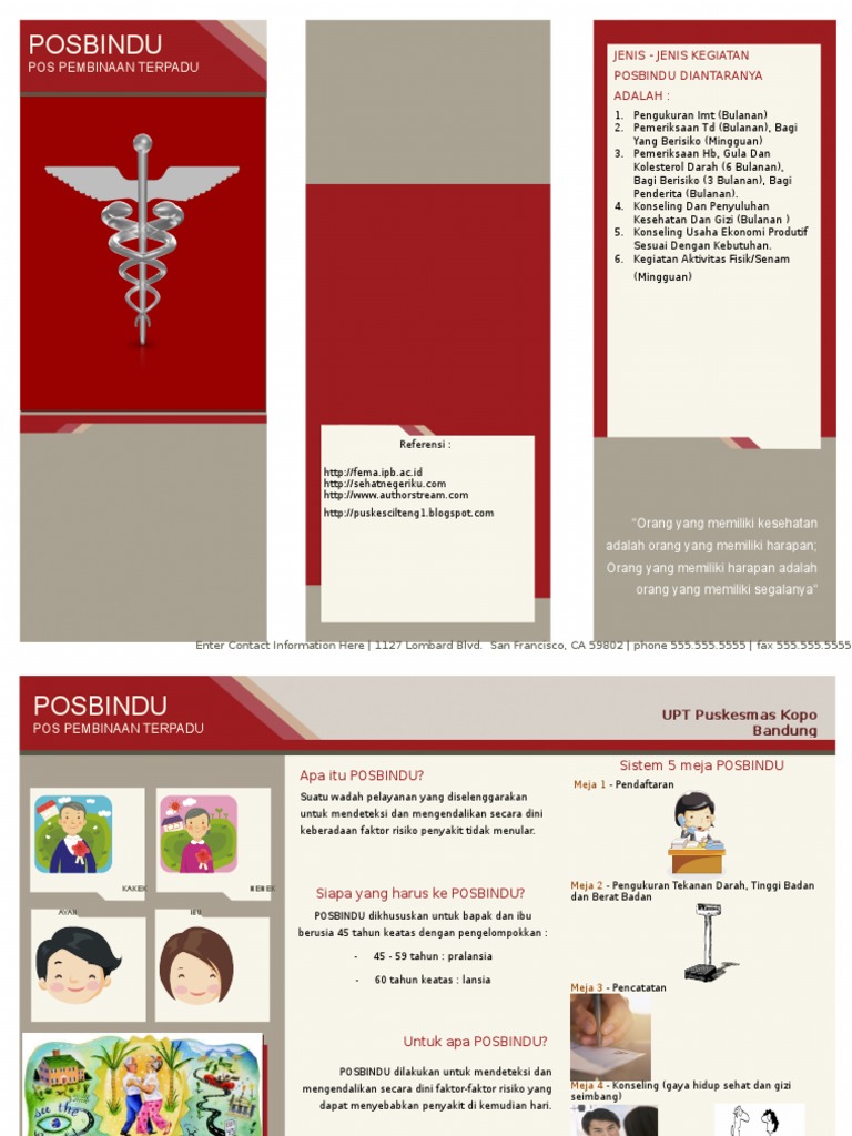 Leaflet Posbindu | PDF