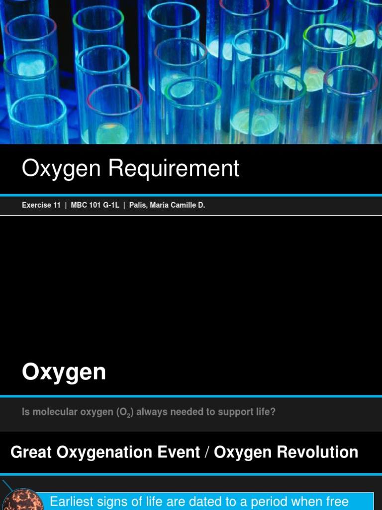 Oxygen Requirement of Bacteria | Catalase | Oxygen