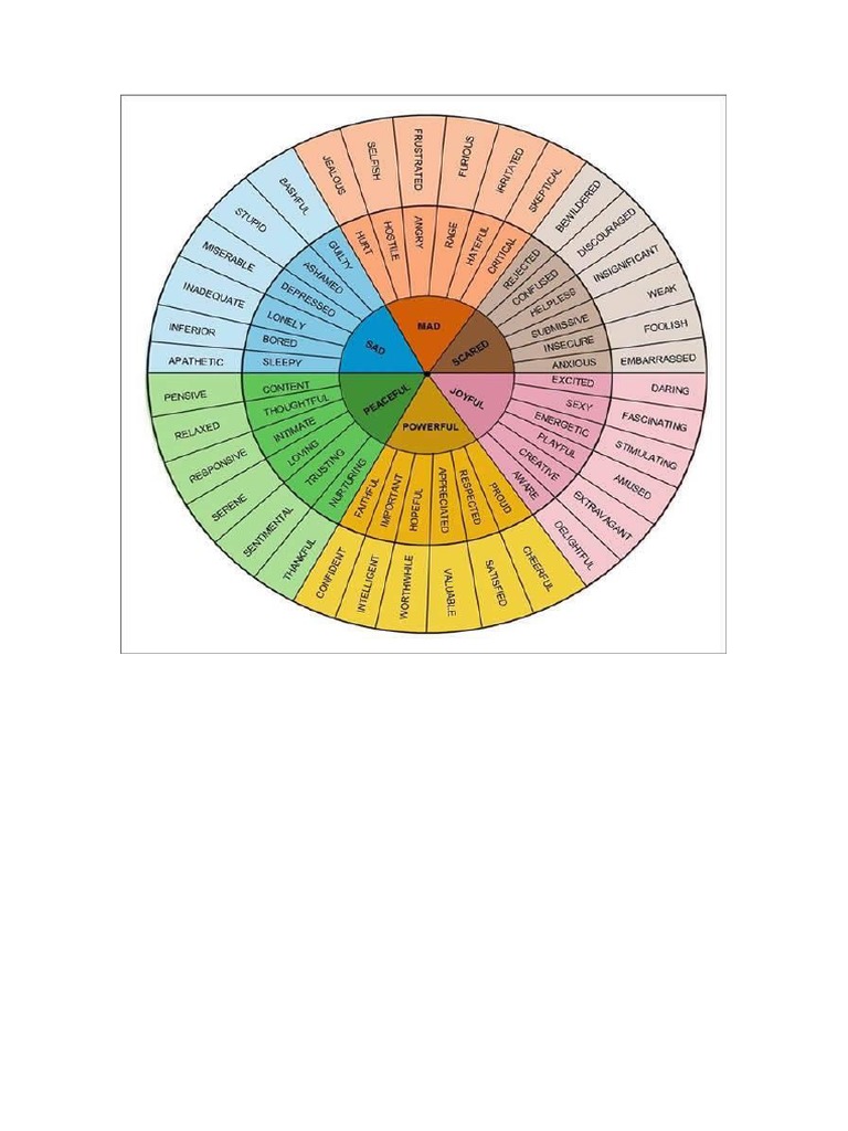 Adjectives Wheel | PDF