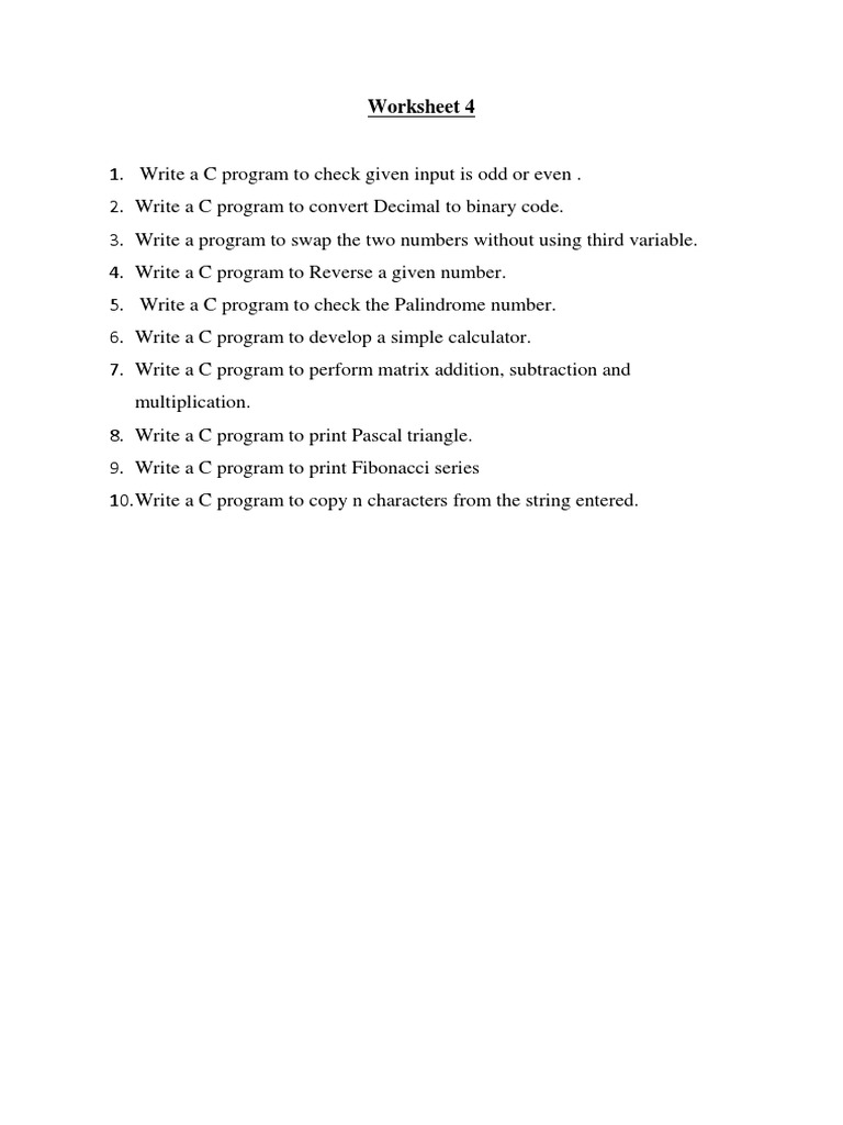 Worsheet 4 | Download Free PDF | Encodings | Algorithms