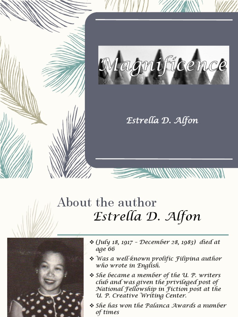 Magnificence by Estrella Alfon | PDF | Plot (Narrative)