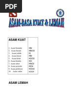 Daftar Asam Dan Basa Kuat Dan | PDF