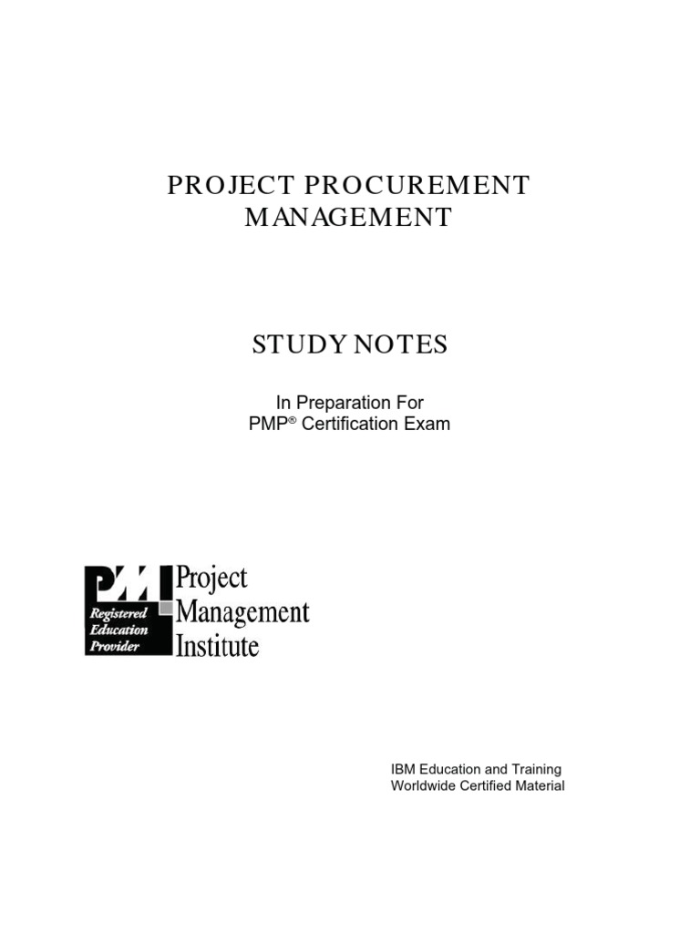 PMP Project Procurement Management | PDF | Implied Warranty | Request ...