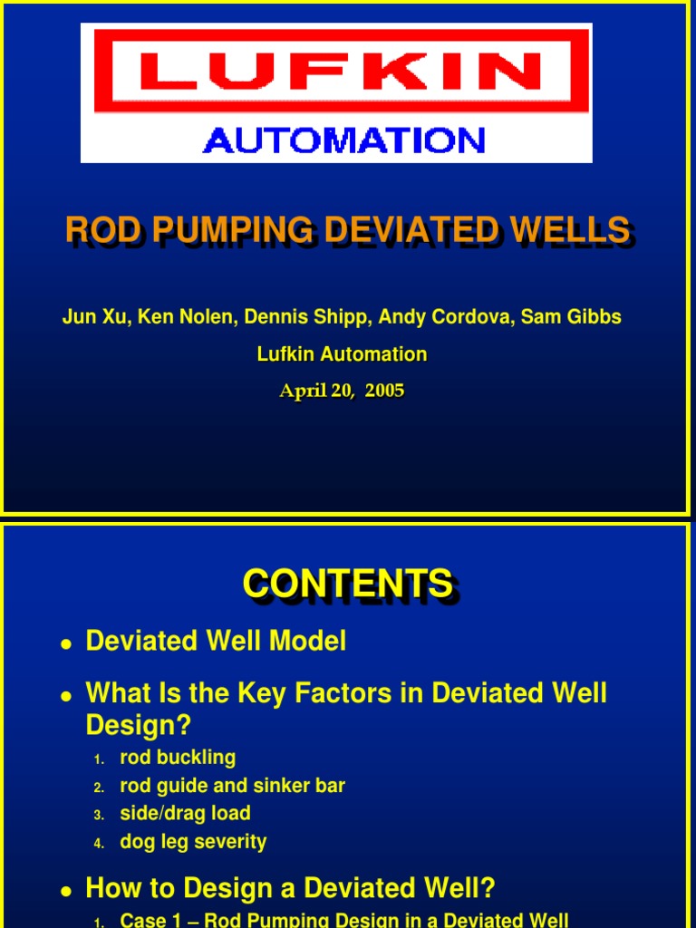 Rod Pumping Deviated Wells | PDF | Buckling | Civil Engineering