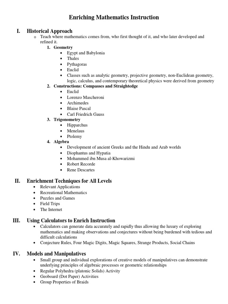Enriching Mathematics Instruction | PDF | Computers