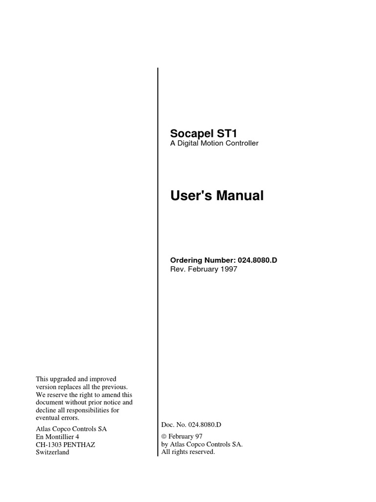 Socapel ST1 Drive Soudronic 2 | PDF | Electric Motor | Hertz