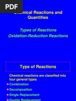 Types of Rxns Summary Table Chart | PDF
