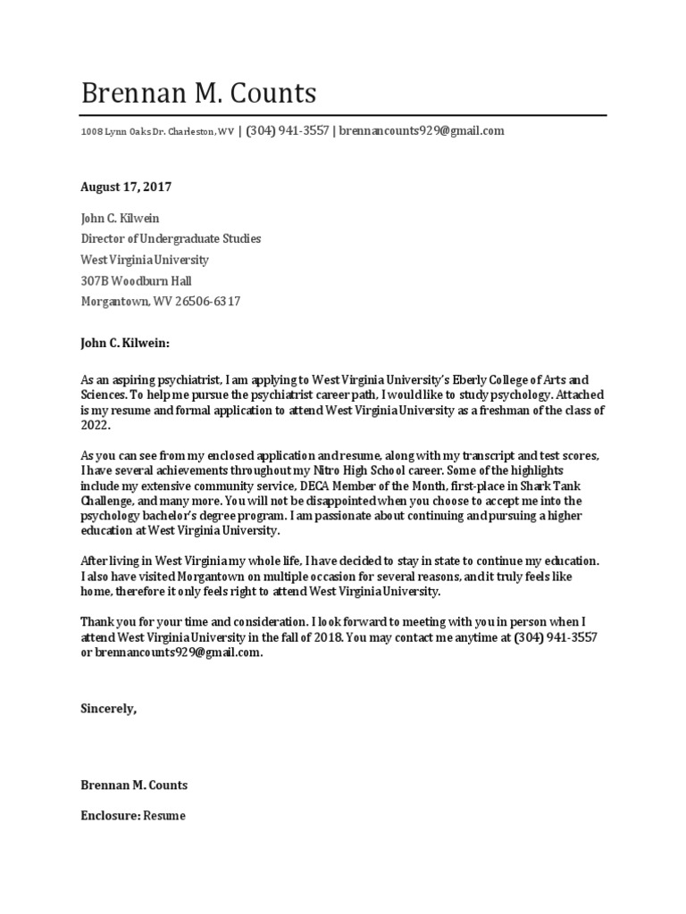 Resume Letter of Intro | PDF