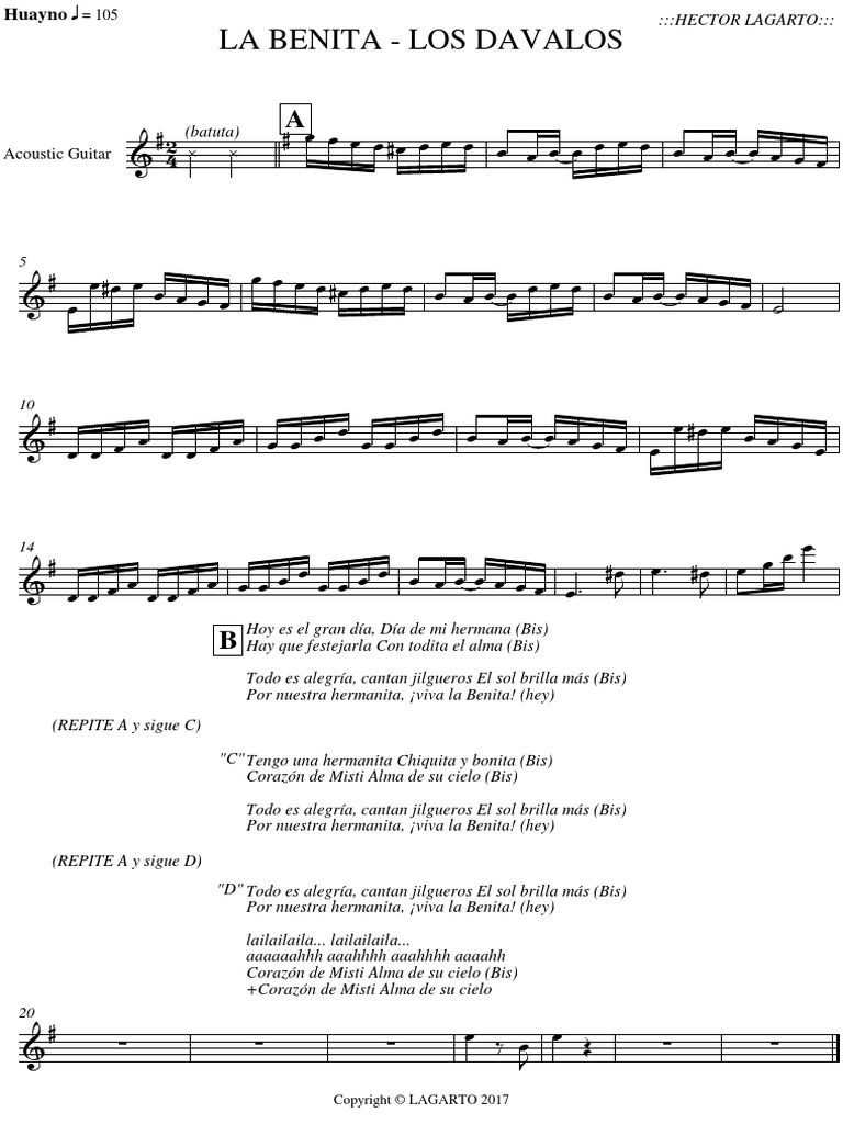 La Benita - Los Davalos | PDF