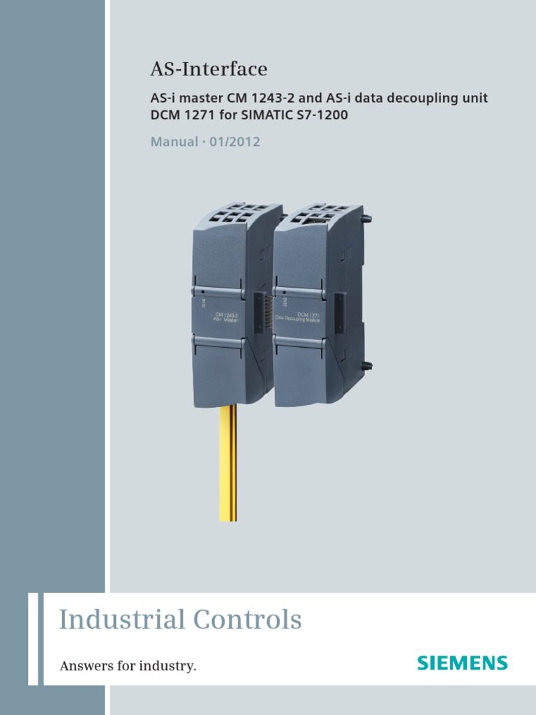 As-Interface CM 1243-2 DCM 1271 Manual | Download Free PDF | Parameter (Computer Programming ...
