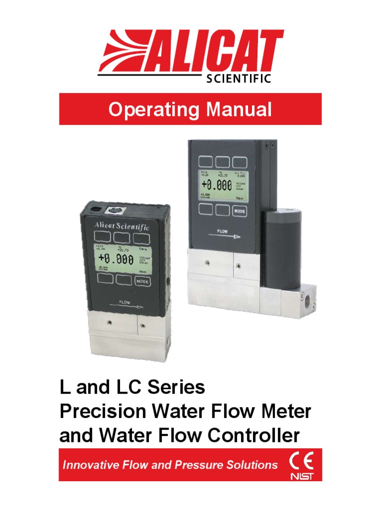 Liquid Flow Meter Controller Manual | PDF | Flow Measurement ...