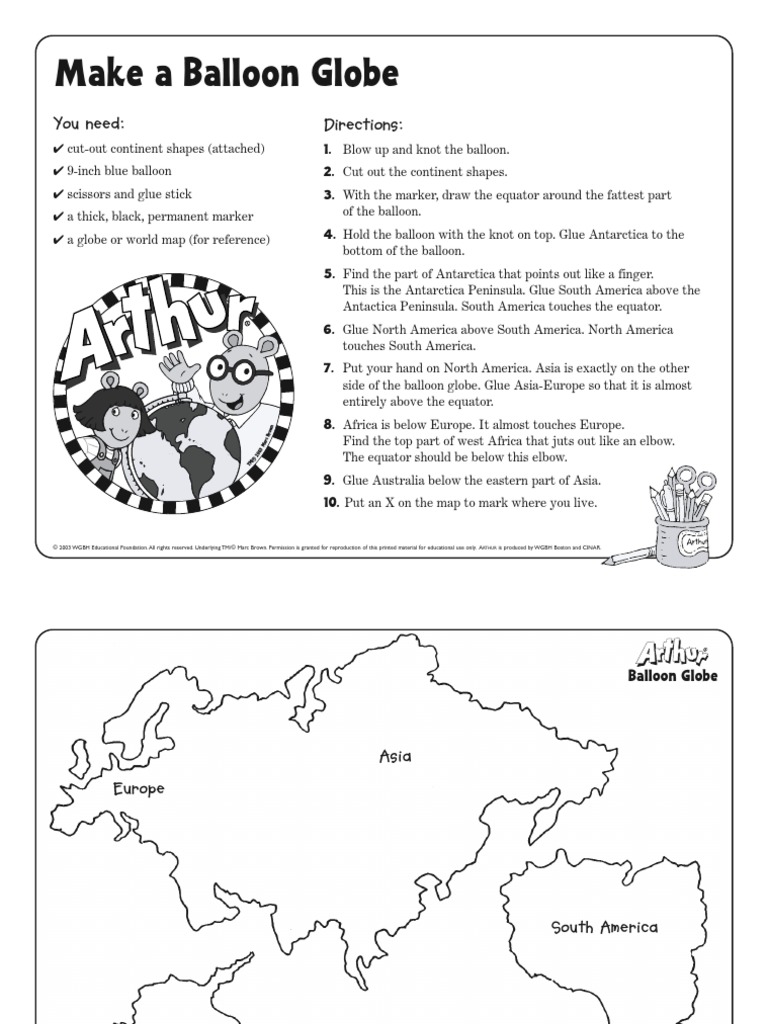 Balloon Globe | PDF | Visualization (Graphics) | Earth Sciences