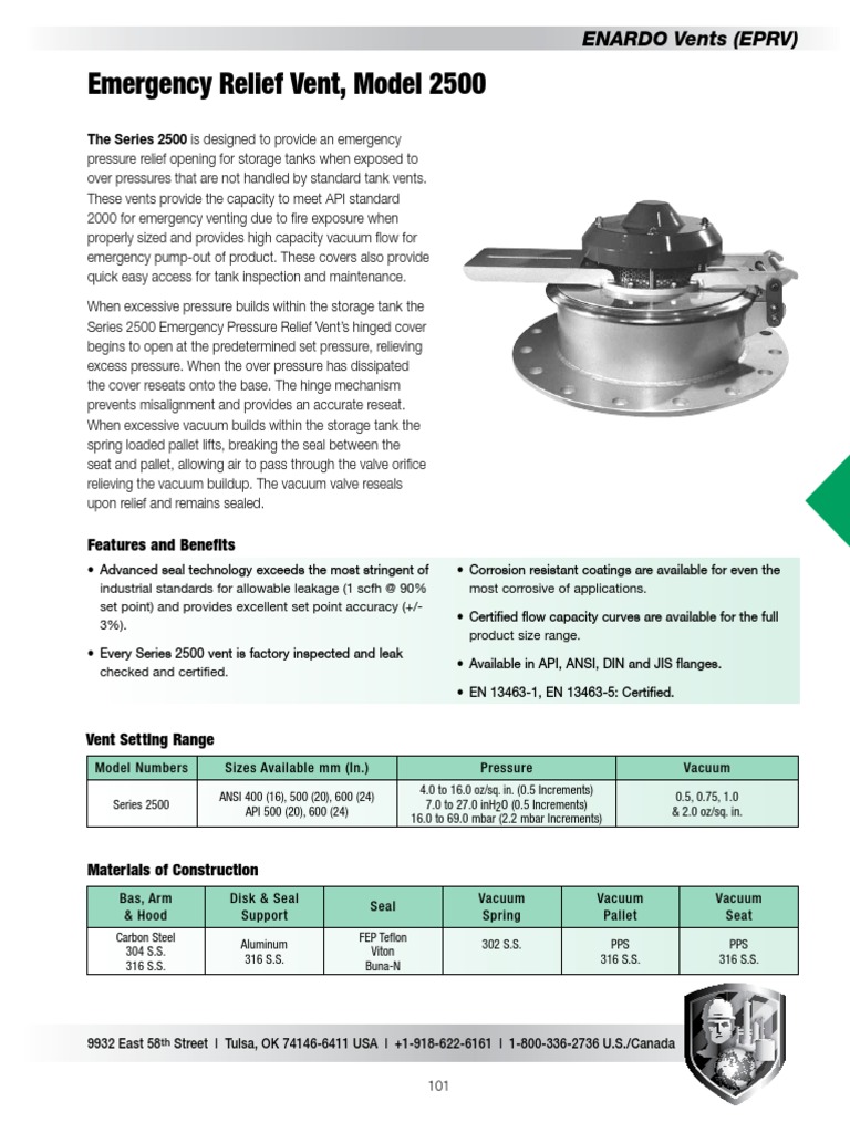 Eprv Model 2500 | PDF | Valve | Building Engineering