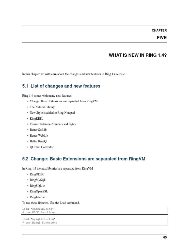 The Ring Programming Language Version 1.5.1 Book - Part 10 of 180 | PDF ...