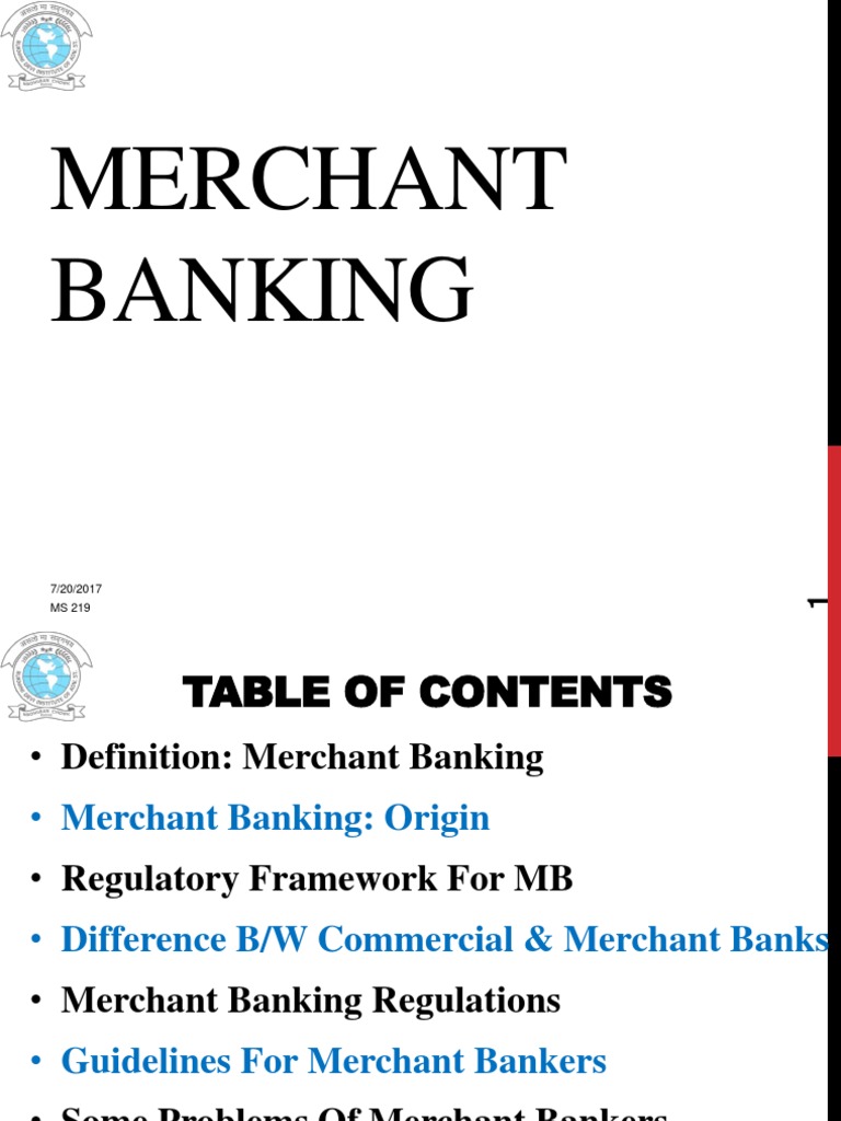 Merchant Banking | PDF | Underwriting | Banks