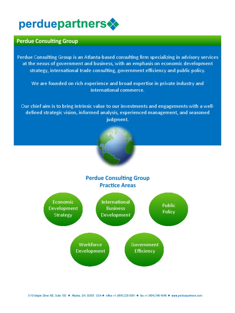 Consulting Brochure | PDF | Workforce Development | Economic Development