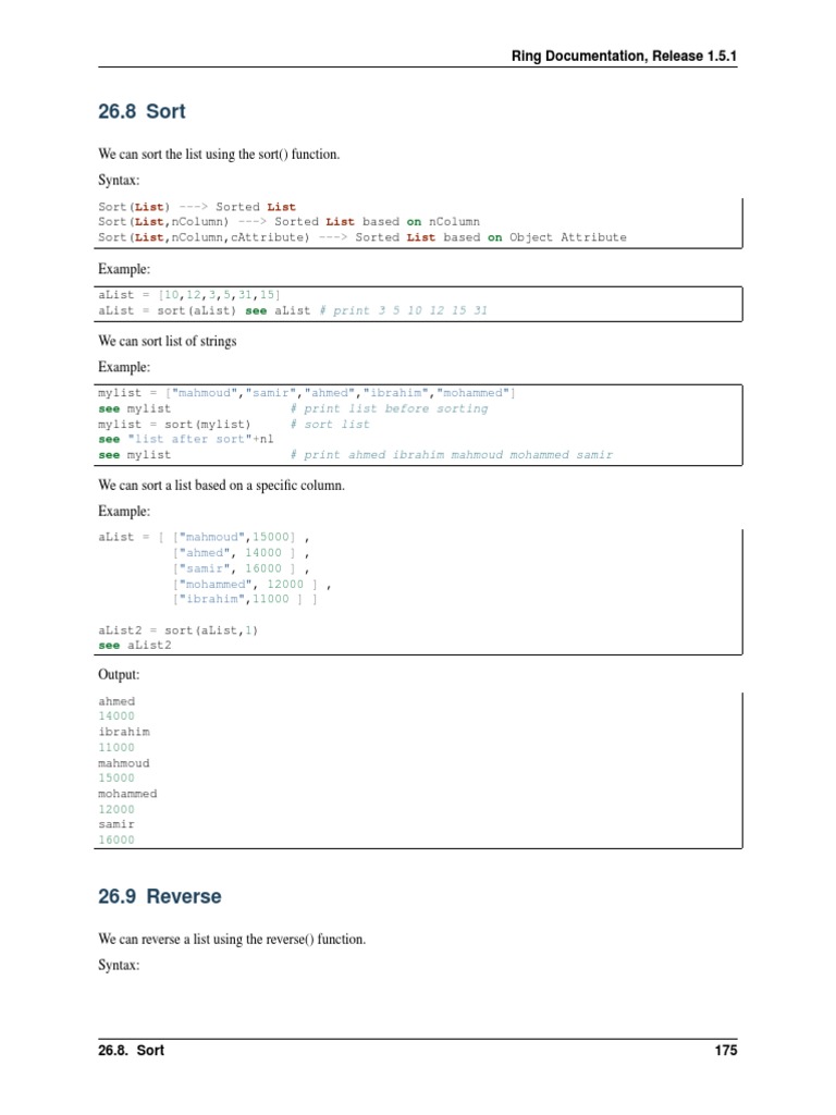 The Ring Programming Language Version 1.5.1 Book - Part 21 of 180 | PDF ...