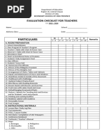 DepEd Table of Specifications Template | PDF