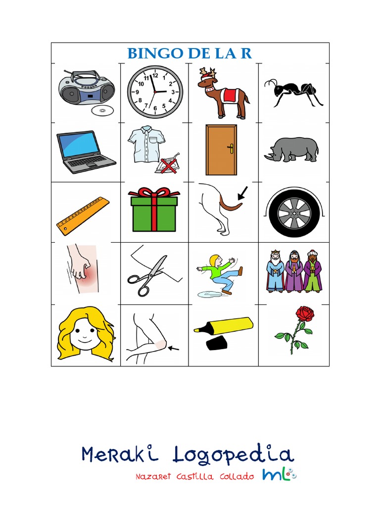 Bingo de la R: Juego y Fichas | PDF