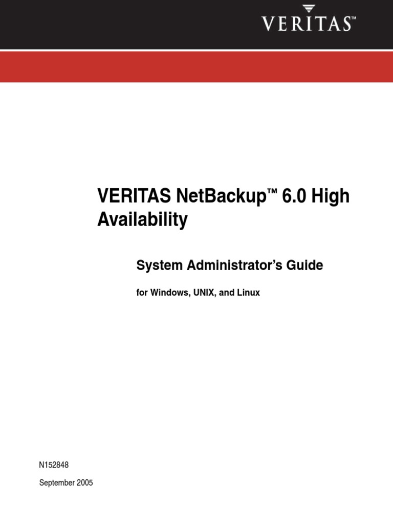 Veritas Netbackup | PDF | Computer Cluster | Load Balancing (Computing)