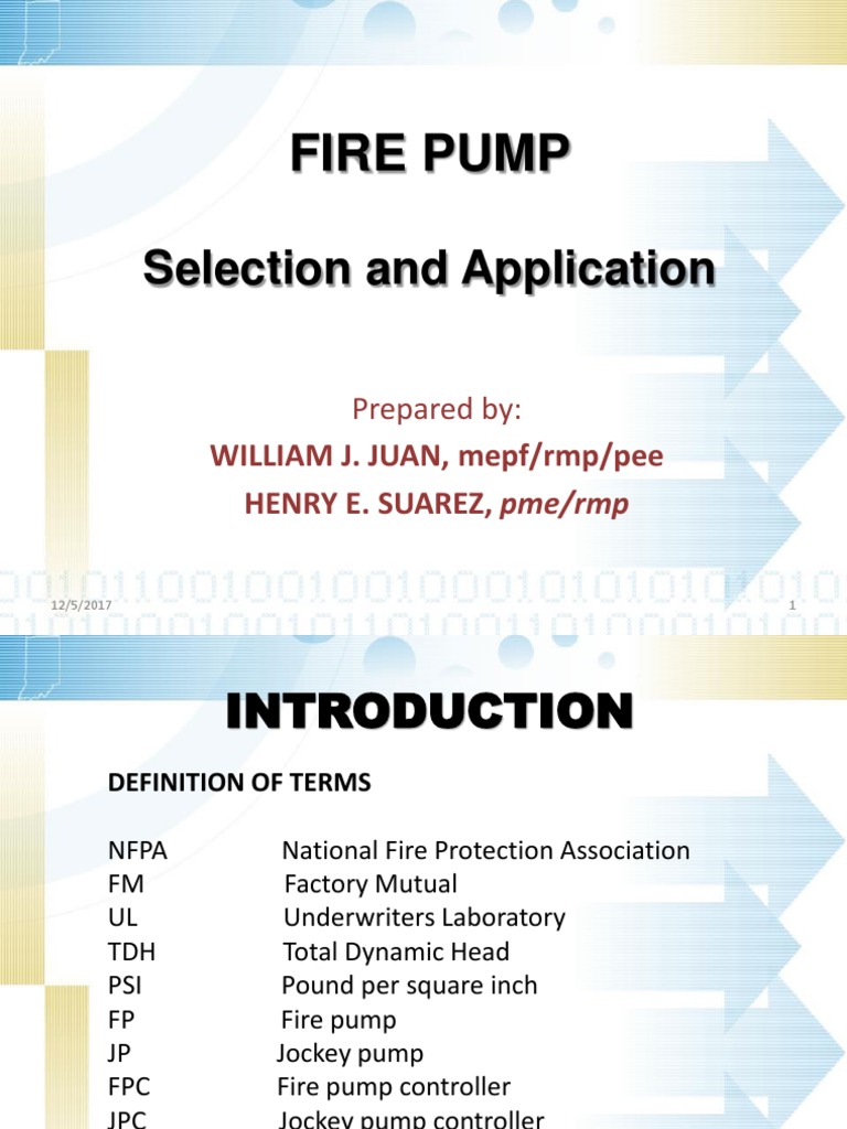 Fire Pump Selection | PDF | Pump | Valve