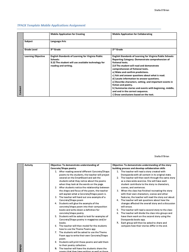 Mobile Apps for 2nd-3rd Grade Poetry | PDF | Reading Comprehension ...
