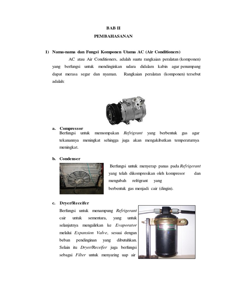 Komponen Utama AC | PDF