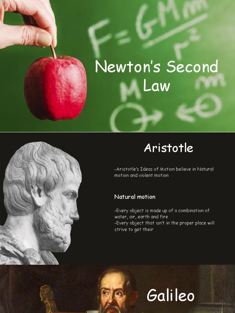 Isaac Newton: Newton's Second Law | PDF | Force | Mass