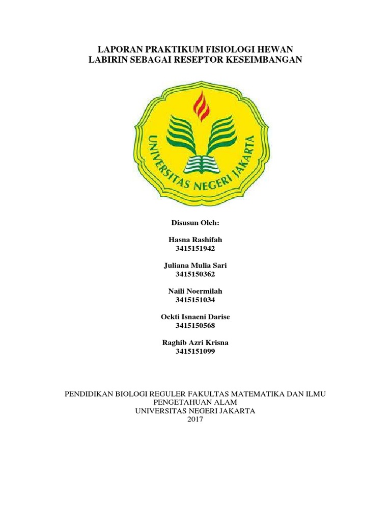 Template Laprak Fishew Keseimbangan | PDF