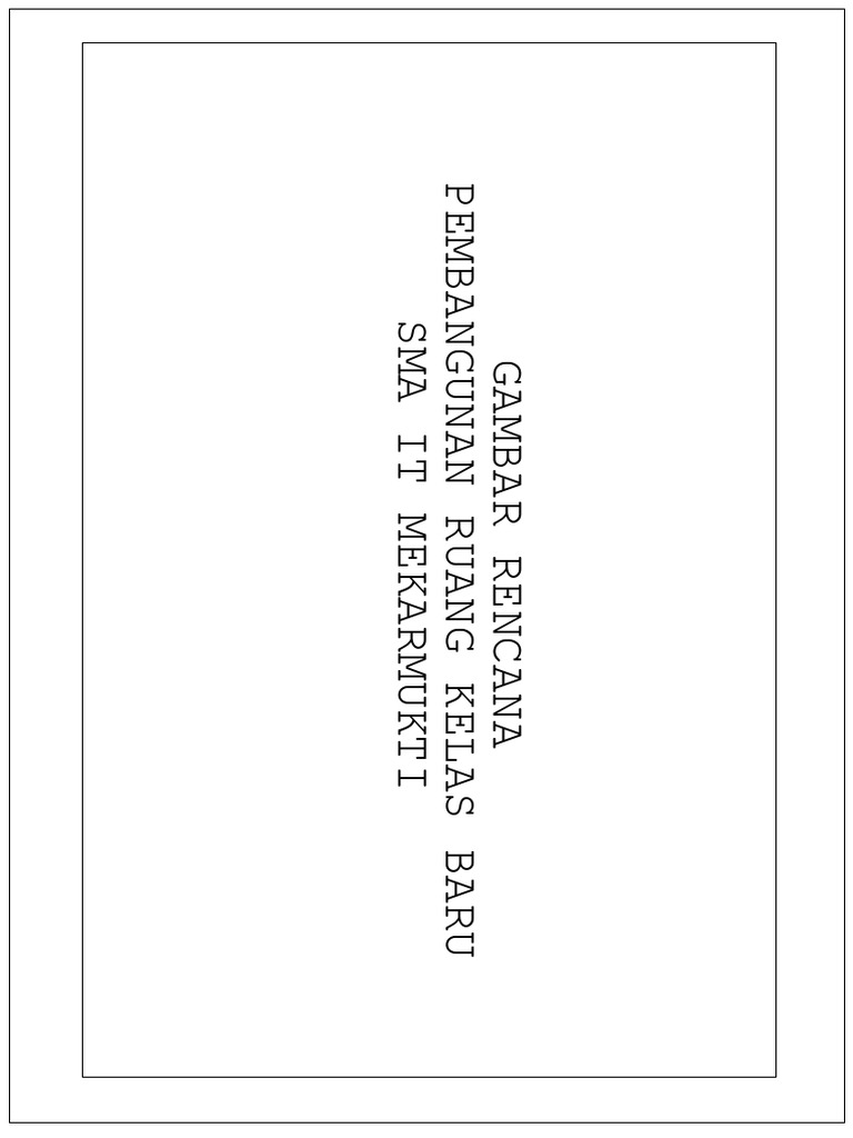 Gambar Rencana RKB | PDF