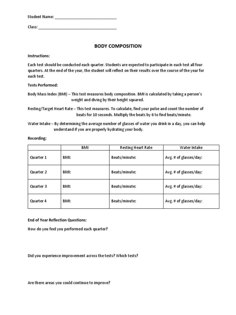 Body Composition | PDF | Body Mass Index | Obesity