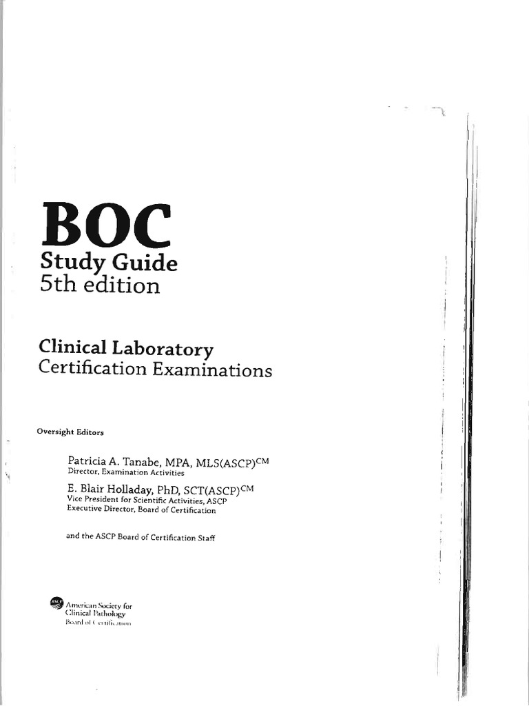 BOC Study Guide, 5th Ed PDF | PDF