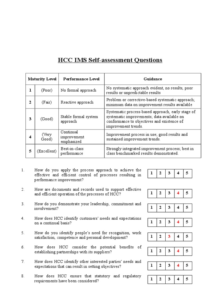 Questionnaire | PDF | Competence (Human Resources) | Accountability