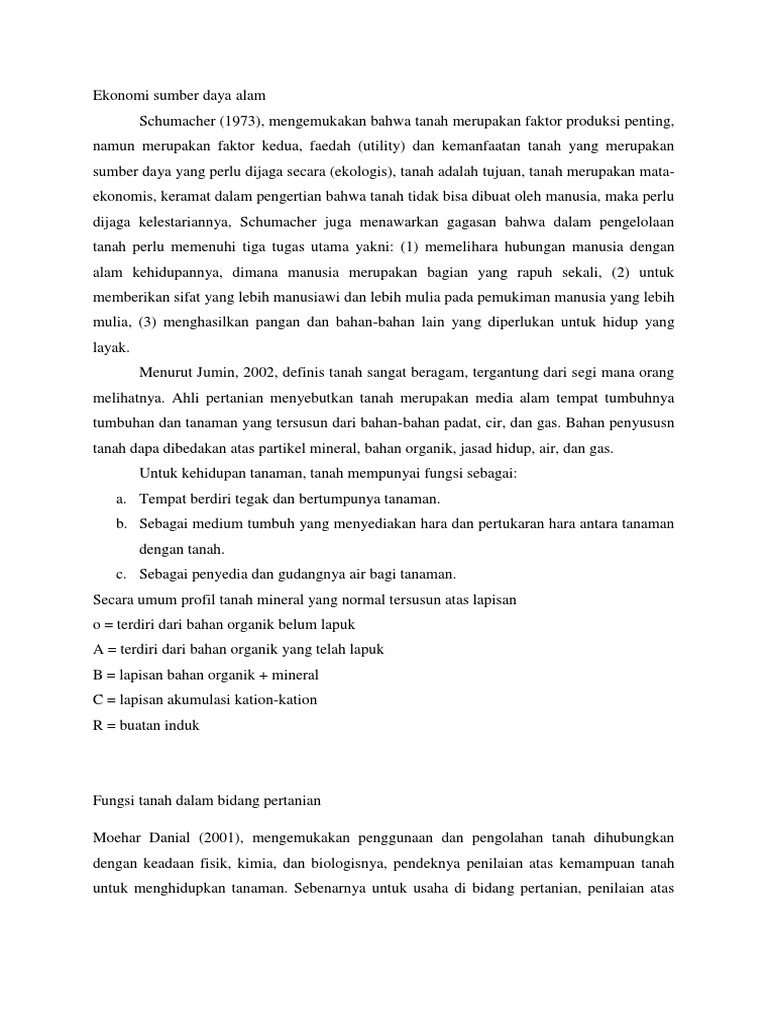 Fungsi dan Peranan Tanah dalam Pertanian | PDF