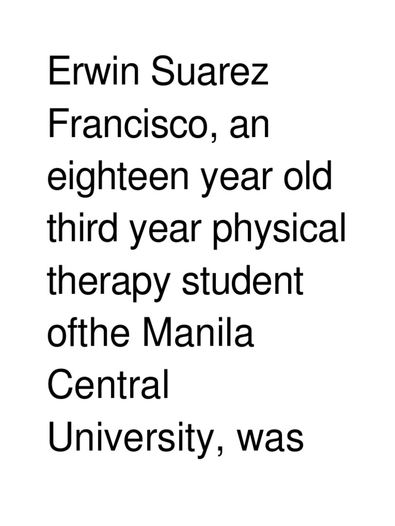 Erwin Suarez Francisco | PDF