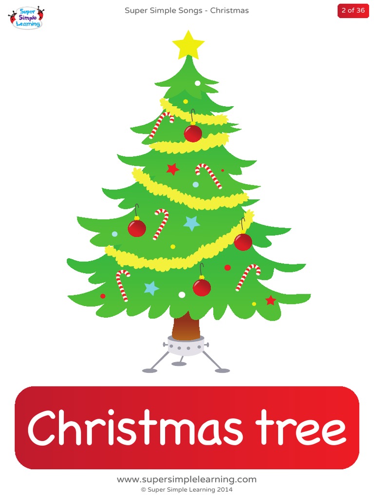 Christmastree: © Super Simple Learning 2014 | PDF