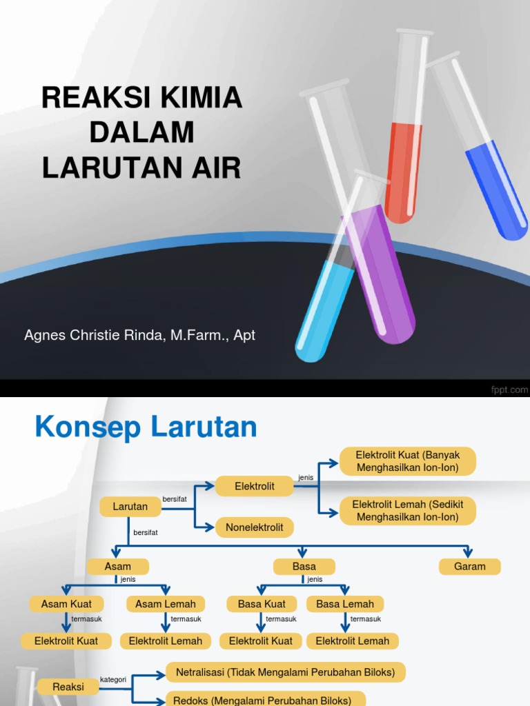 Reaksi Kimia dalam Larutan Air | PDF